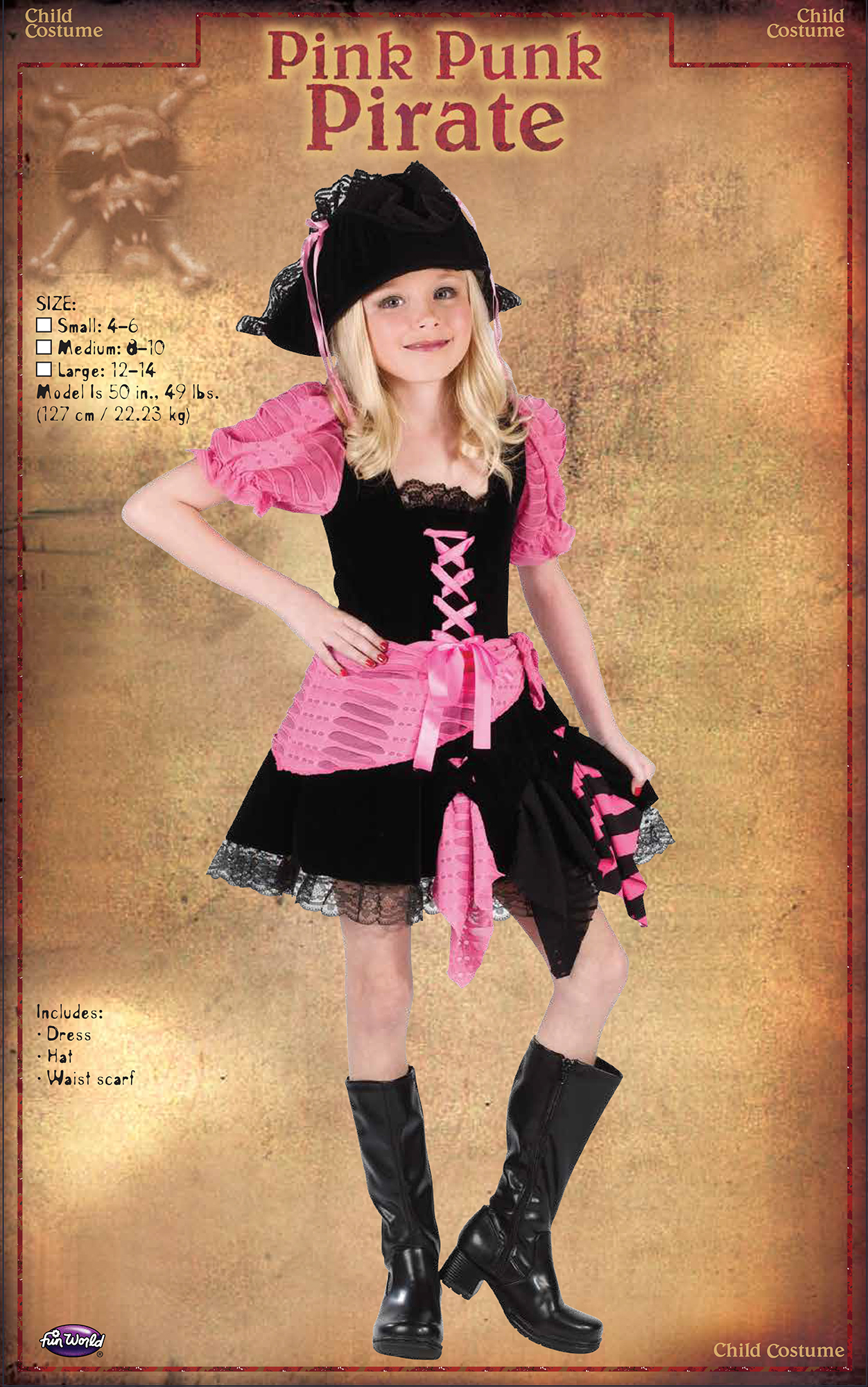 Pink Punk Pirate - Child