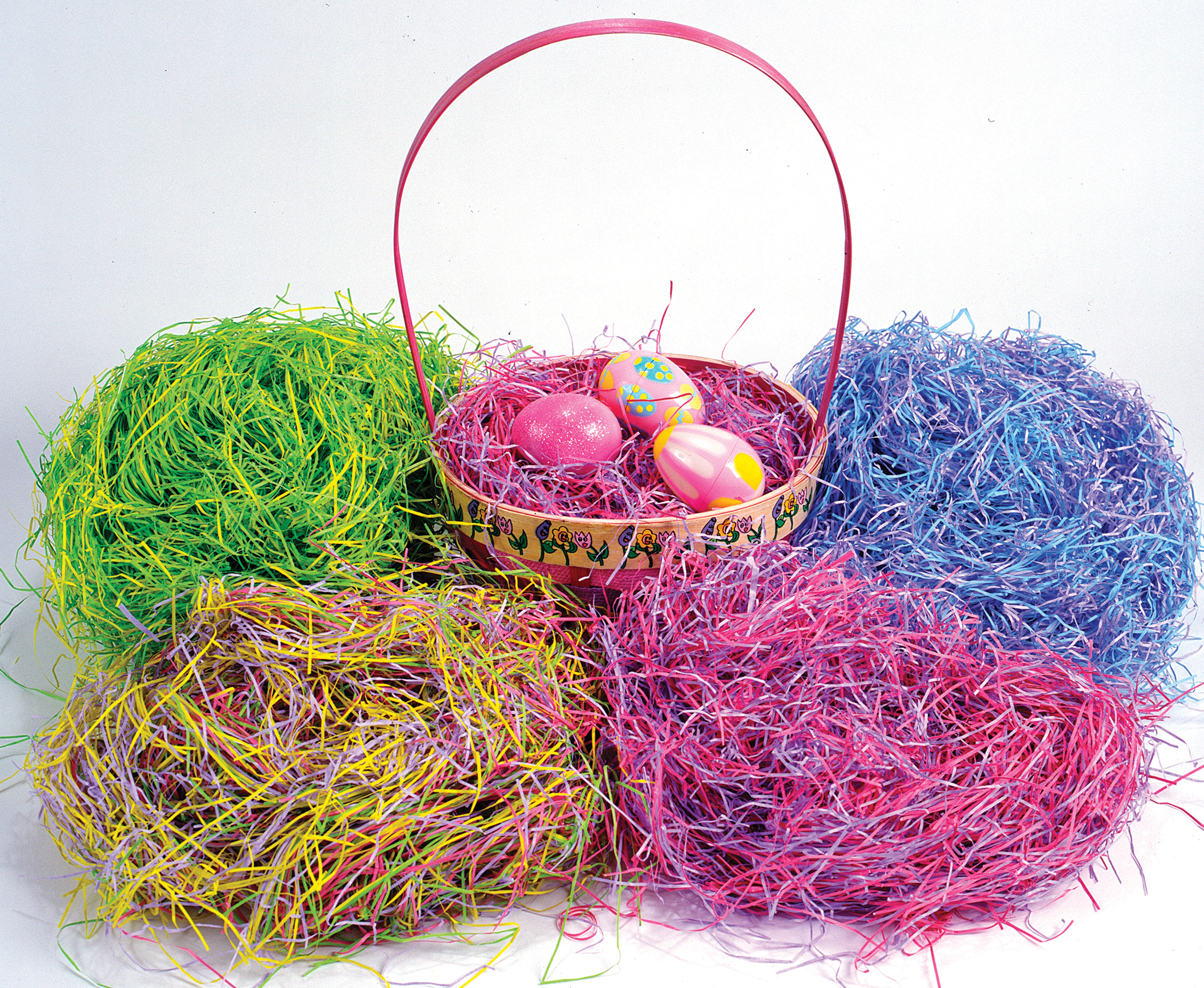 Empty Easter Basket With Grass