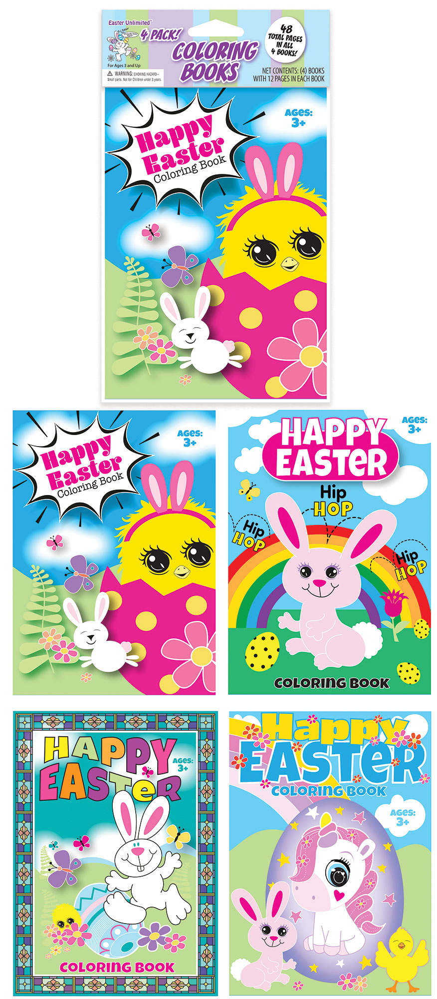 4 Pcs Coloring Books in PBH
