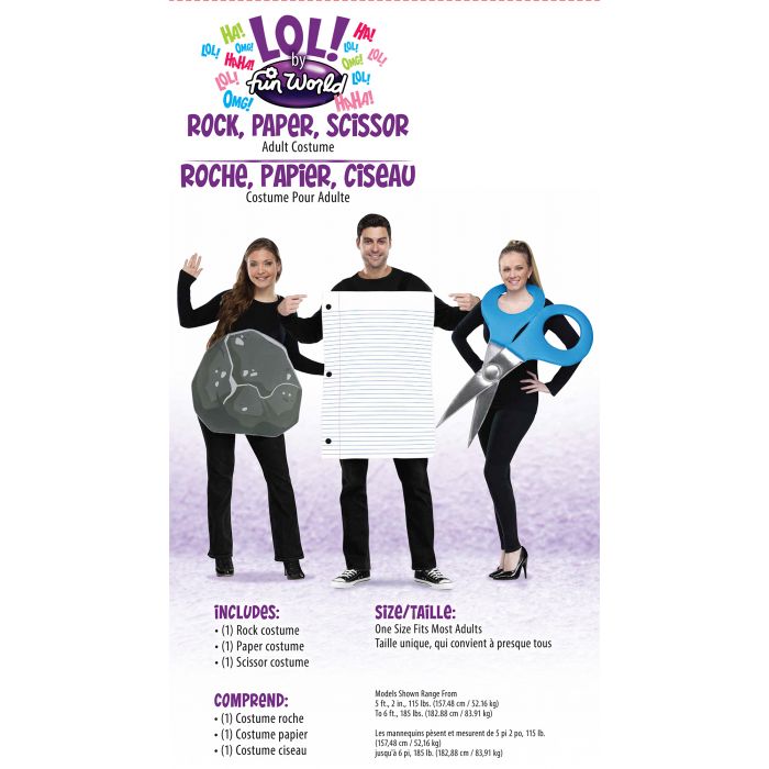 Rock Paper Scissors Shoot Costume