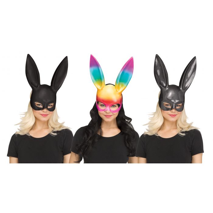 Glitter/Rainbow Bunny Mask Assortment