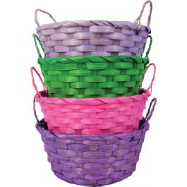 9" Round Baskets with Loop Handles