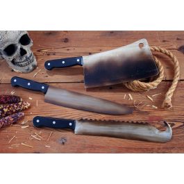 15” Rusty Butcher Knife Assortment
