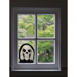 12" Scary Skull Window Peeper®