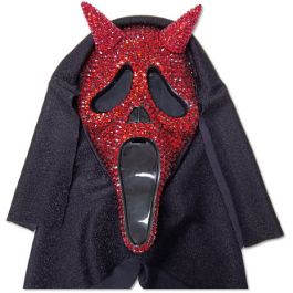 Devil Face Bling Mask