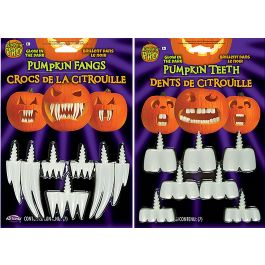 Glow-In-The-Dark Pumpkin Fangs Assortment